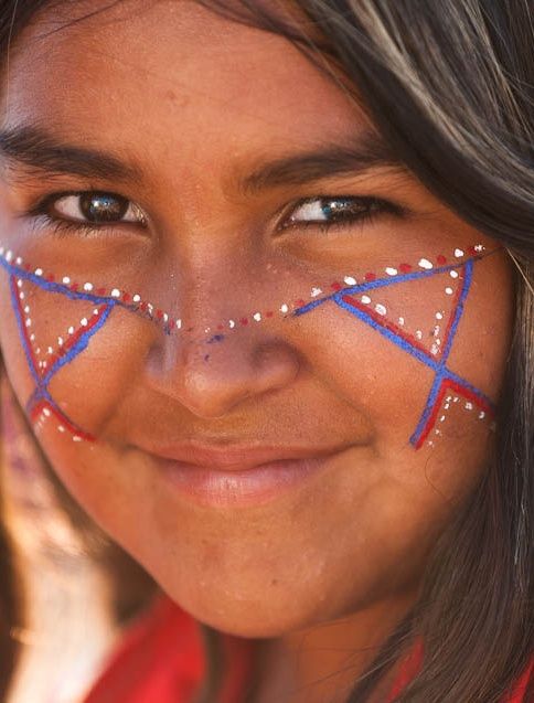 La mujer pintada(leyenda Seris,Sonora,Mèxico)